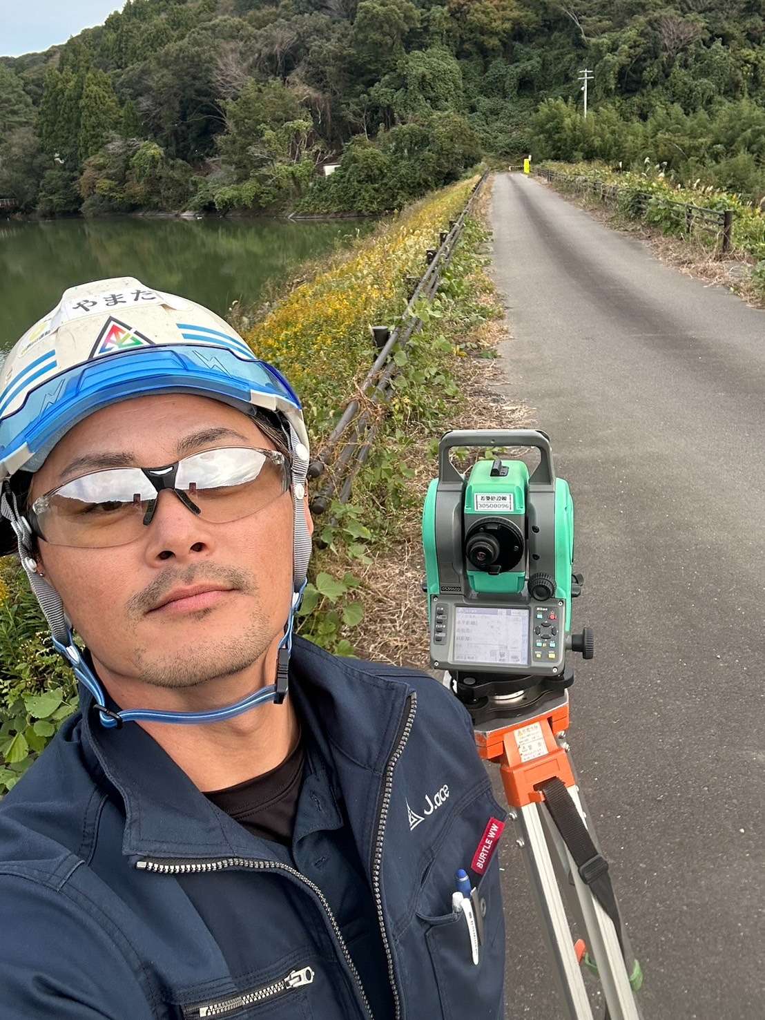 静岡県某所にて境界線測量を行いました | ブログ | 愛知で測量なら「株式会社J.ace」